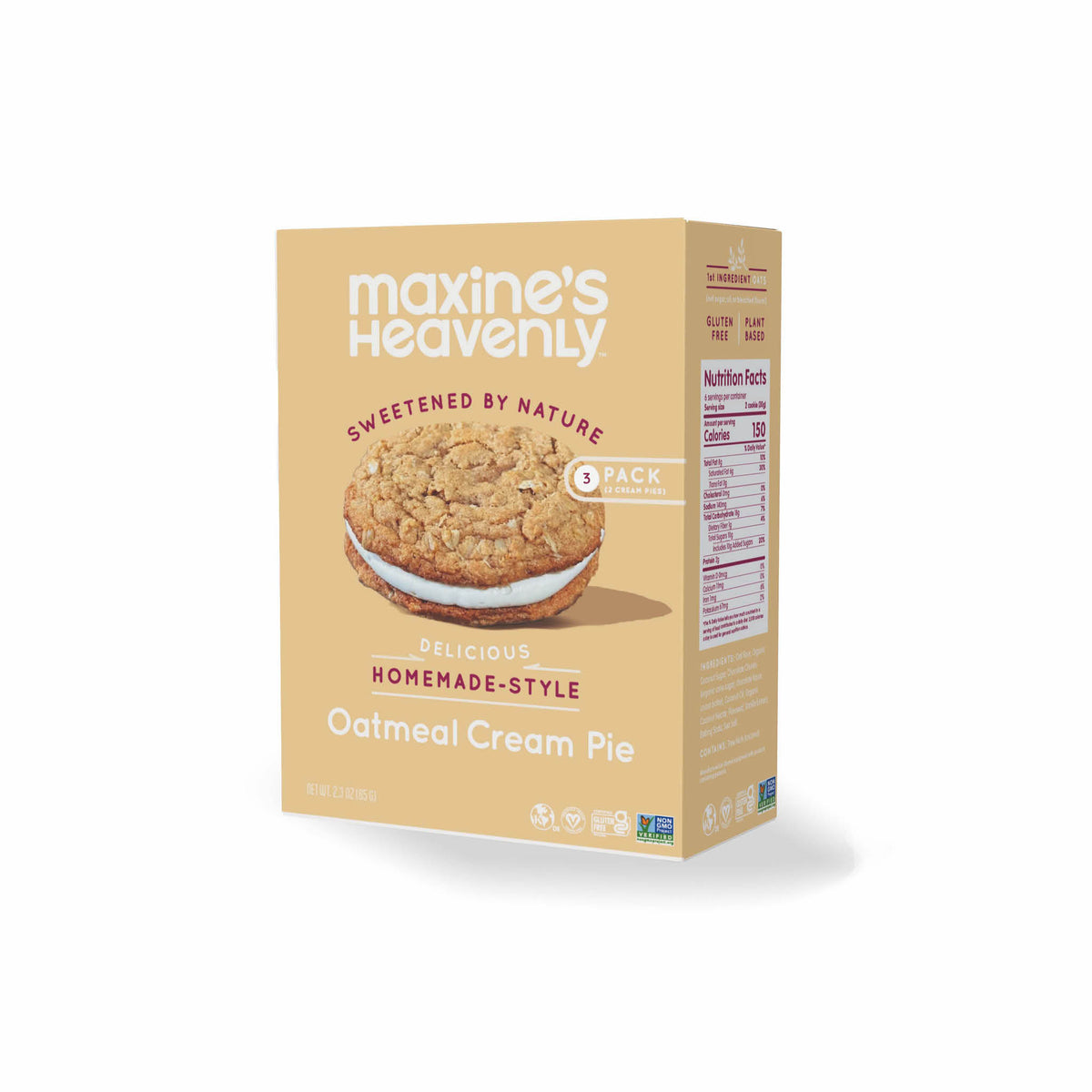 Oatmeal Creme Sandwich 3 Pack Box – Maxine's Heavenly